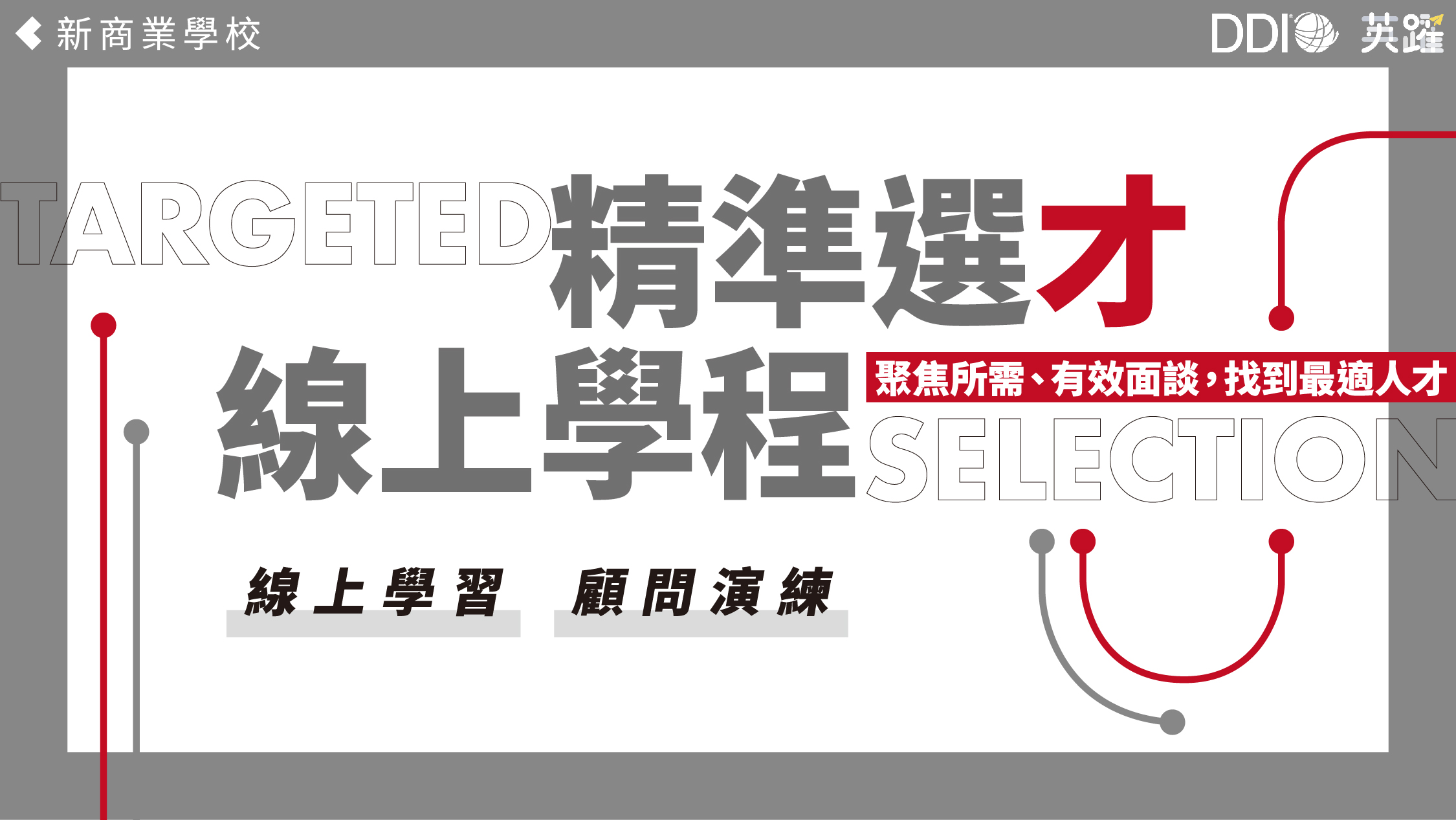 精準選才【DDI Taiwan 線上學程】新商業學校